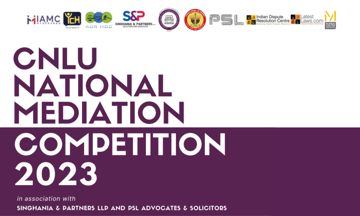CNLU National Mediation Competition 2023 | Chanakya National Law ...