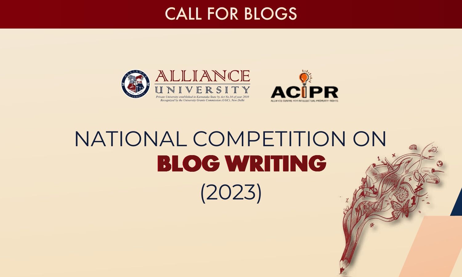 Call for Blogs: National Competition on Blog Writing 2023 | Alliance ...