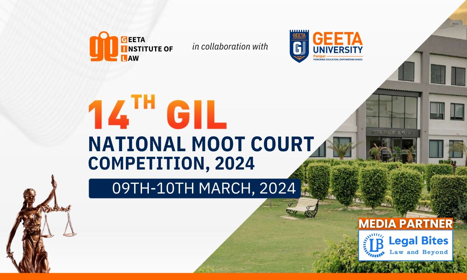 14th GIL National Moot Court Competition 2024 | Geeta Institute of Law