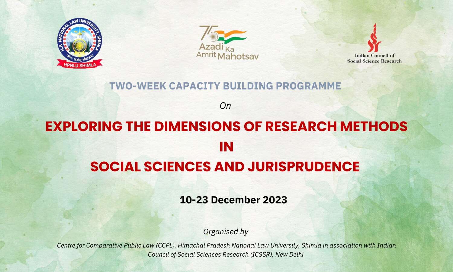 Capacity Building Programme on Exploring the Dimensions of Research ...