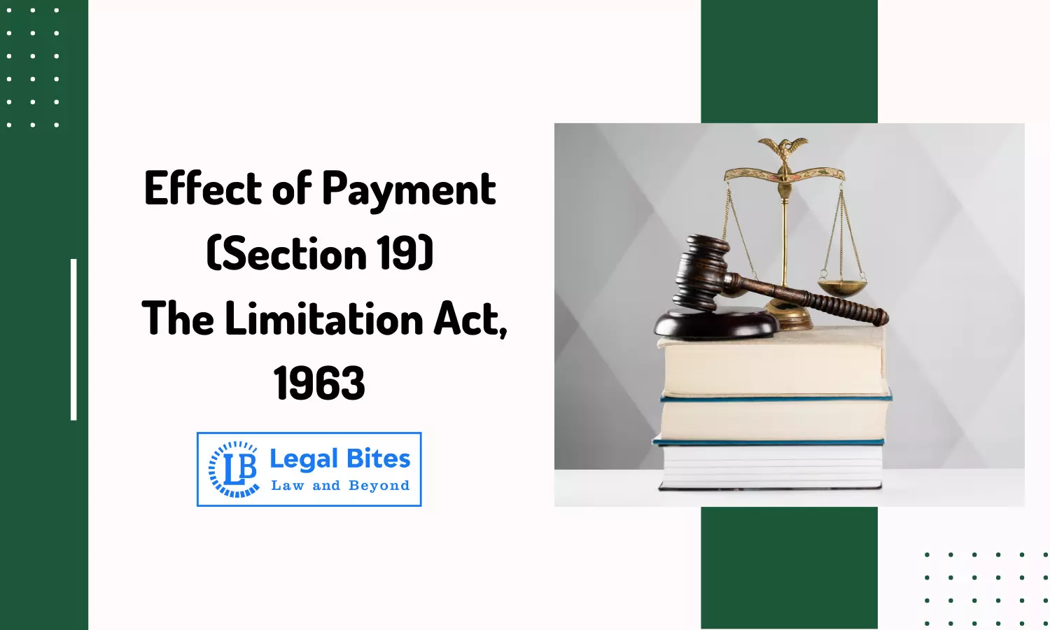 Effect Of Payment Section 19 The Limitation Act 1963