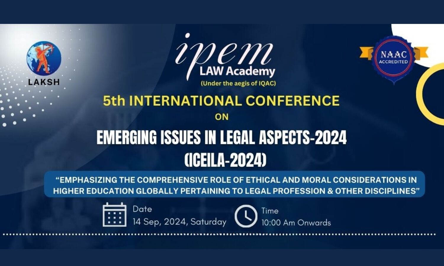 5th International Conference on Emerging Issues in Legal Aspects 2024 | IPEM Law Academy