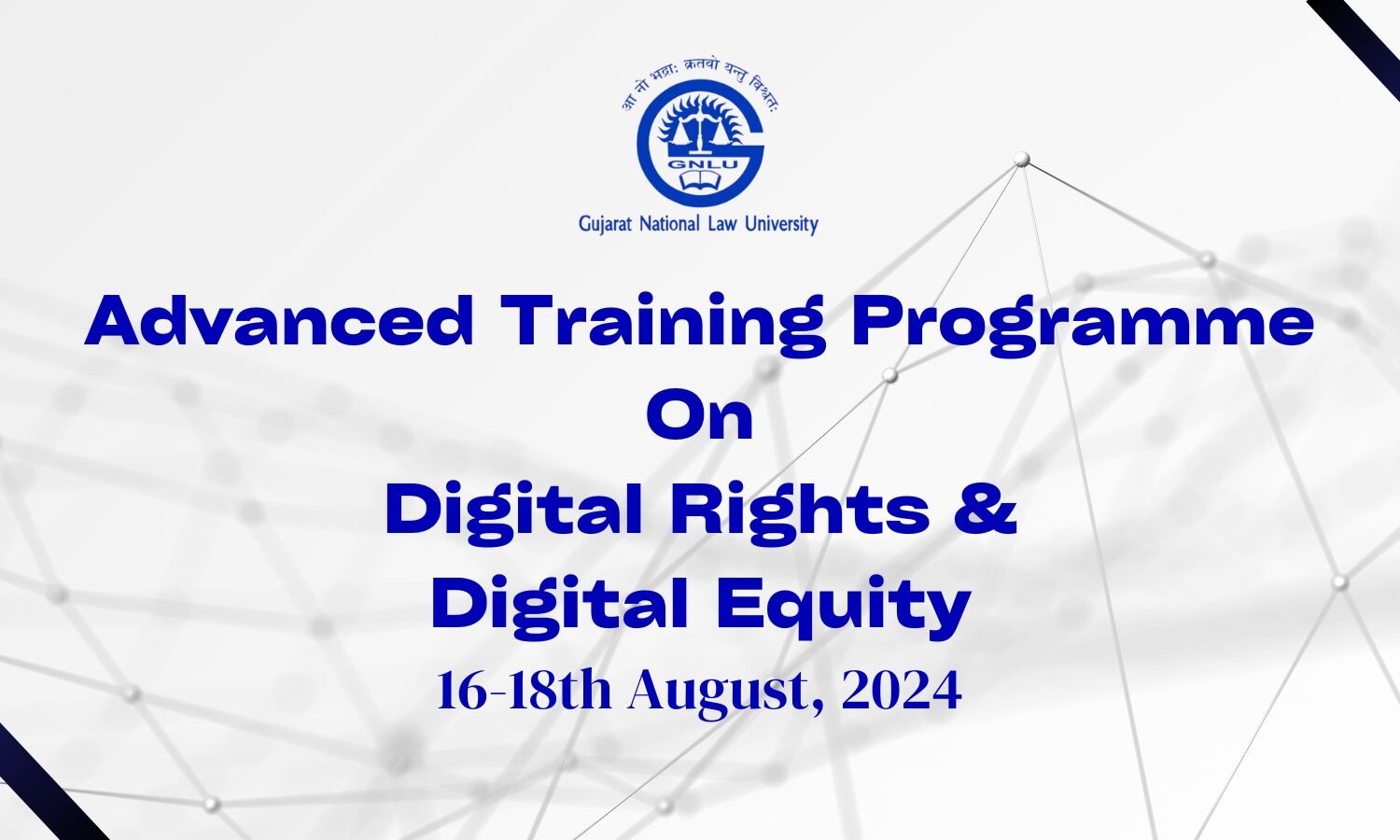 Advanced Training Program on Digital Rights and Digital Equity | GNLU ...