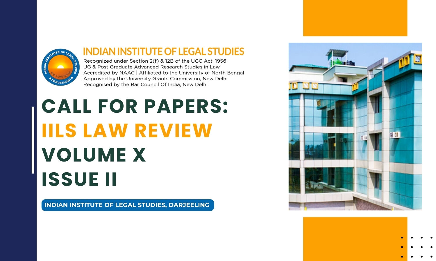 Call for Papers: IILS Law Review Volume X Issue II | Indian Institute ...